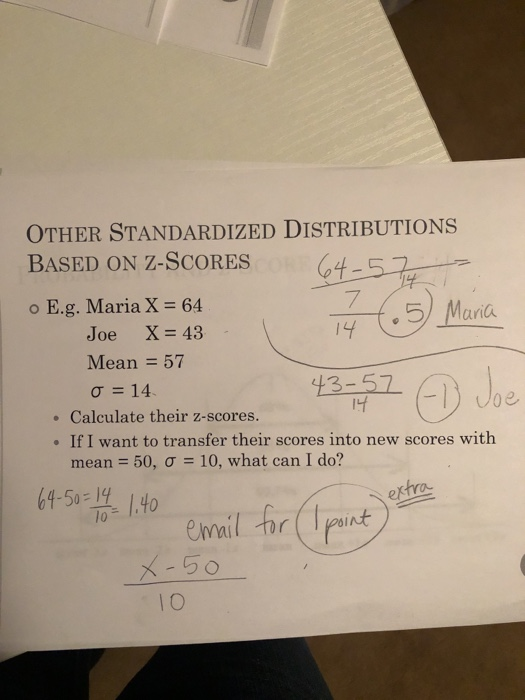 Solved 14 (5) Maria OTHER STANDARDIZED DISTRIBUTIONS BASED | Chegg.com