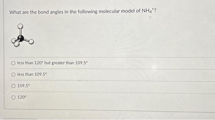 Solved What are the bond angles in the following molecular | Chegg.com