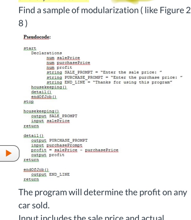 Solved Find a sample of modularization (like Figure 2 8) | Chegg.com