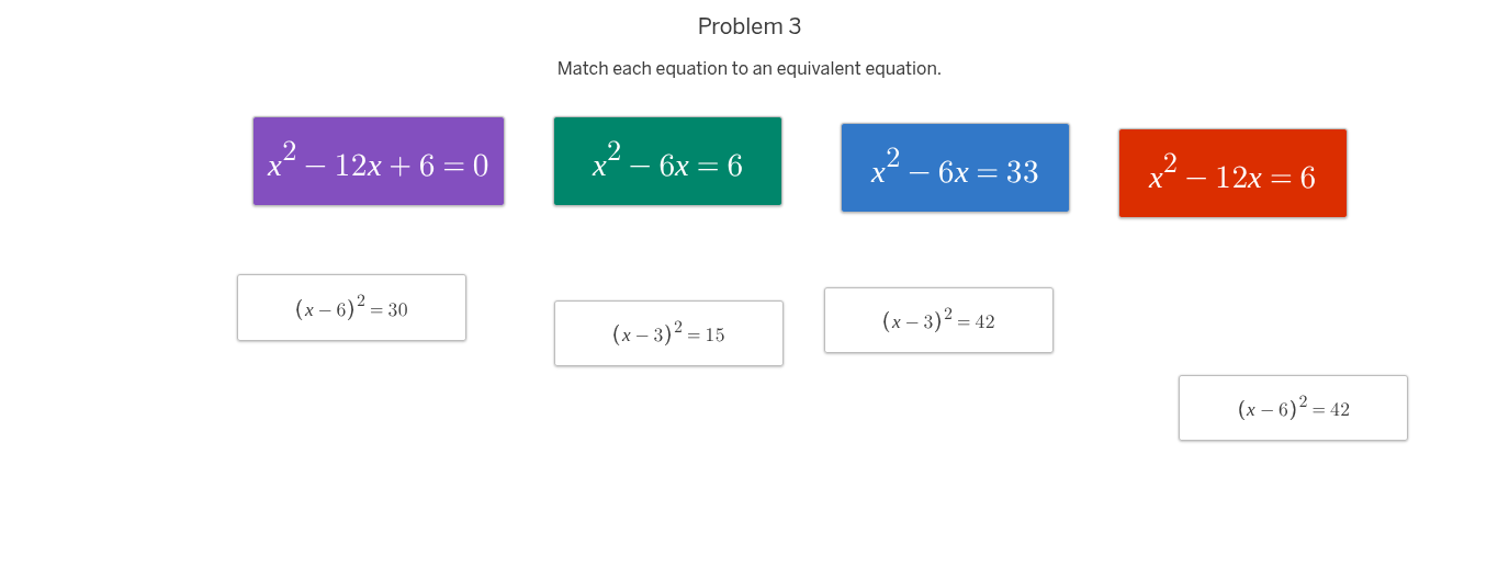 Solved code class="asciimath">Problem 3 ﻿Match each equation | Chegg.com
