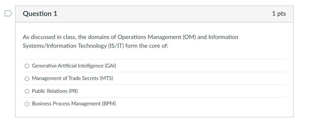 Solved Question 1 ﻿As discussed in class, the domains of | Chegg.com