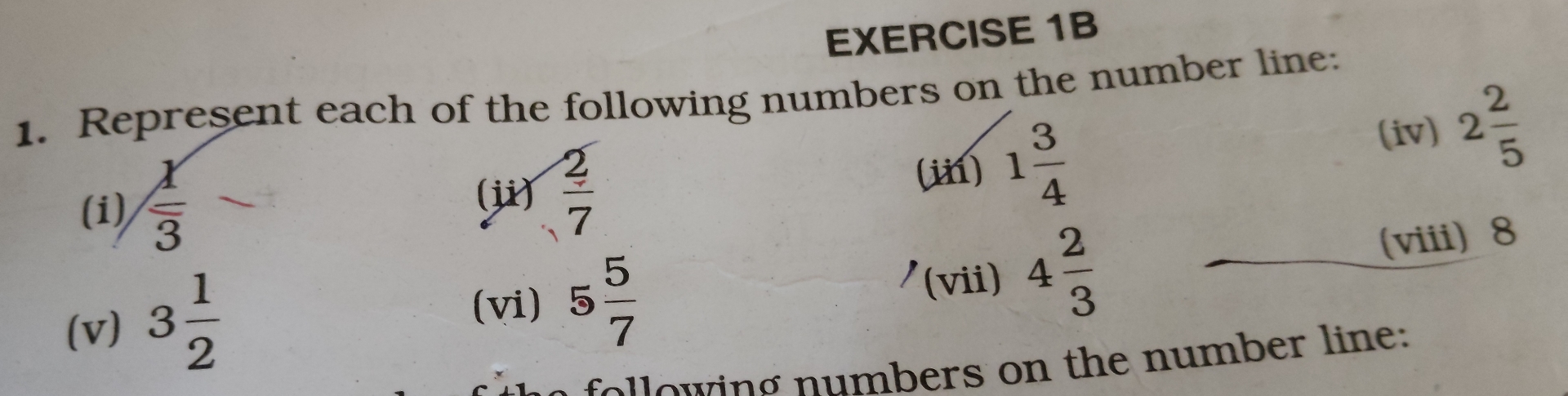 Solved EXERCISE 1B Represent each of the following numbers | Chegg.com