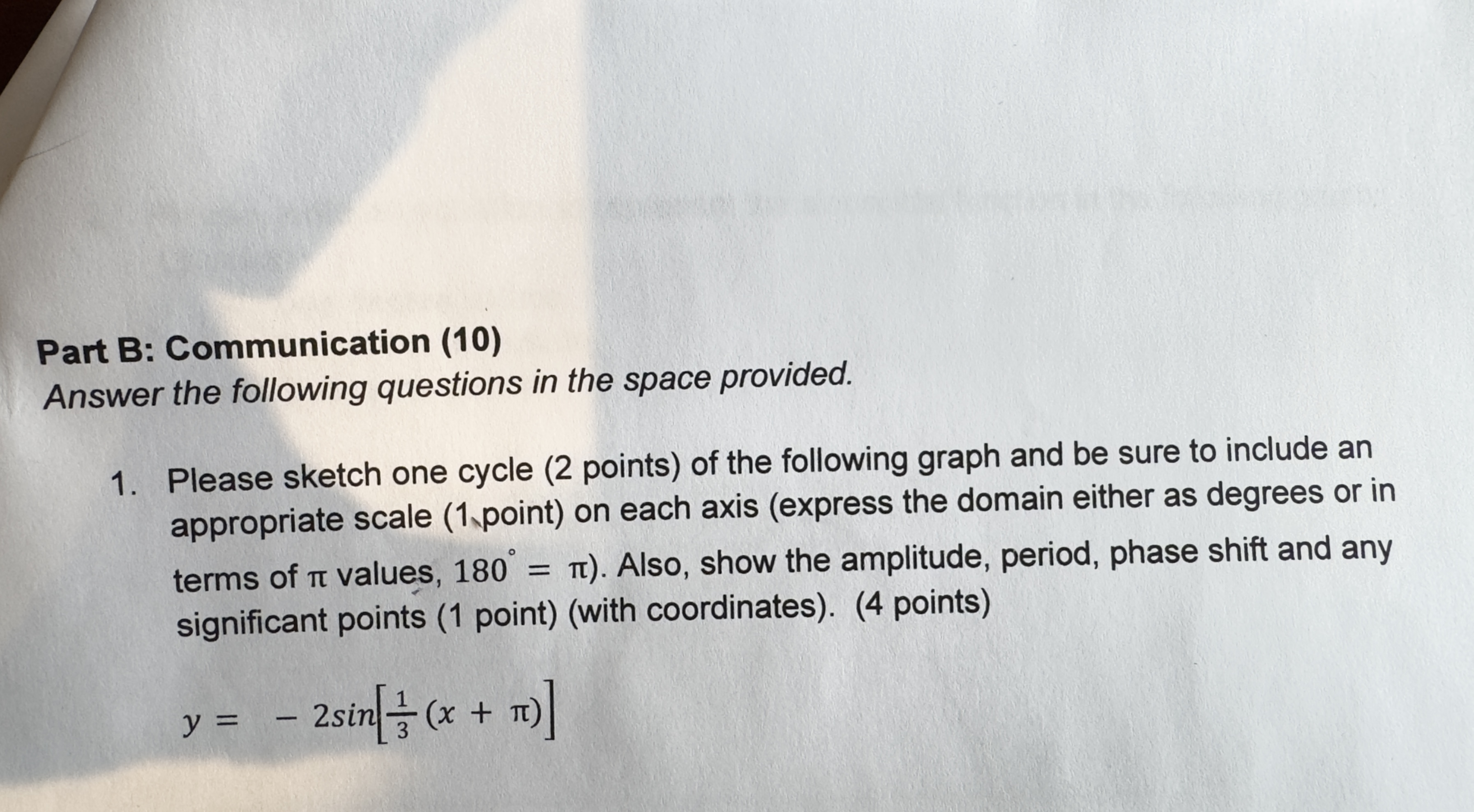 Solved Part B: Communication (10)Answer the following | Chegg.com