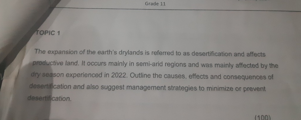 Solved Grade 11 ﻿TOPIC 1 ﻿The expansion of the earth's | Chegg.com