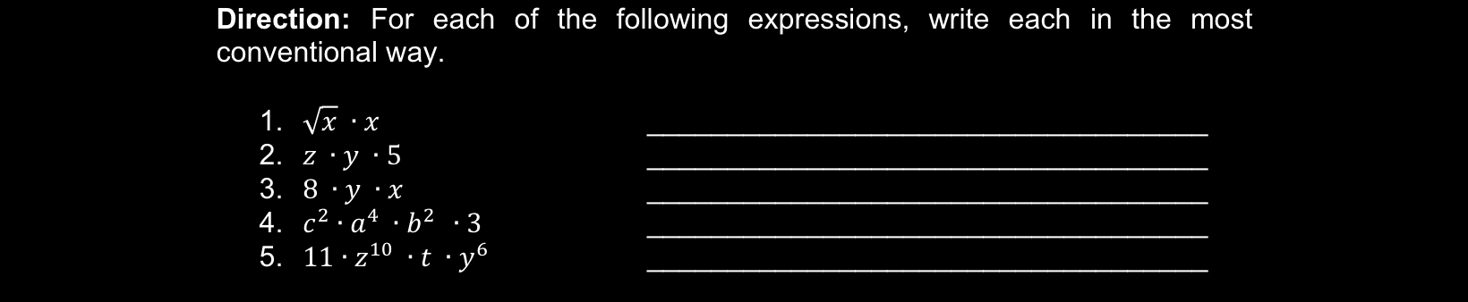 Solved code class="asciimath">Direction: For each of the | Chegg.com