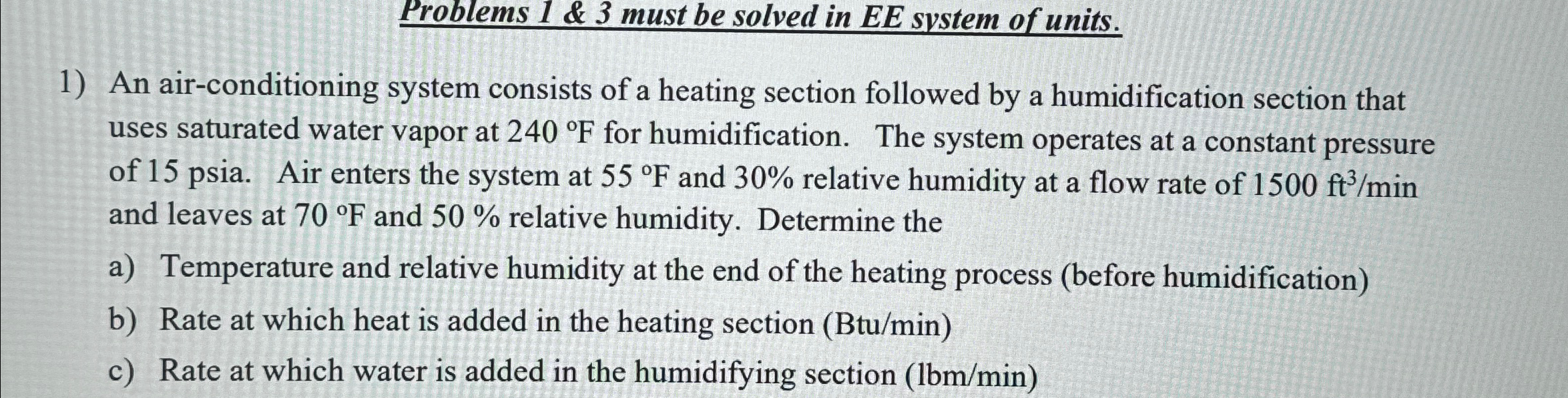 Solved Problems 1 ﻿& 3 ﻿must be solved in E ﻿E system of | Chegg.com