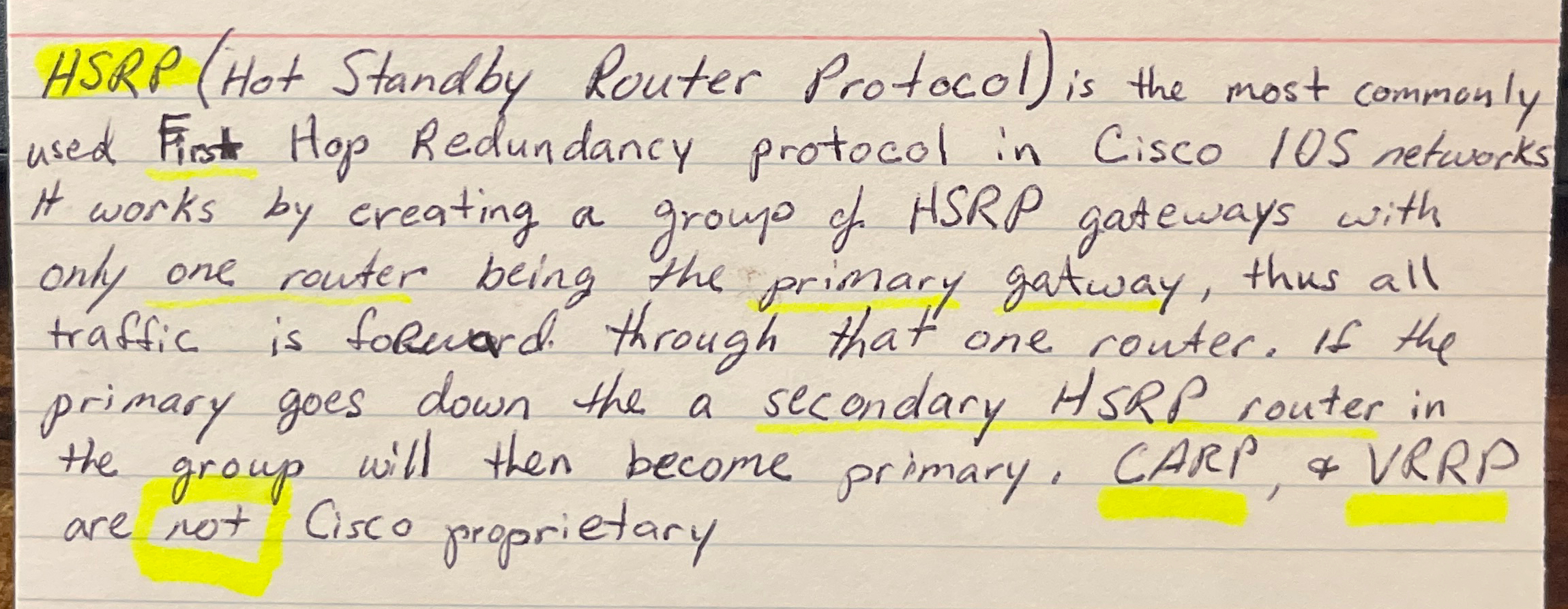 Solved Hsrp Hot Standby Router Protocol ﻿is The Most
