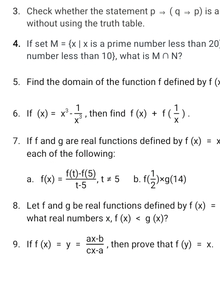 Solved Check whether the statement )=>(p ﻿is a without using | Chegg.com