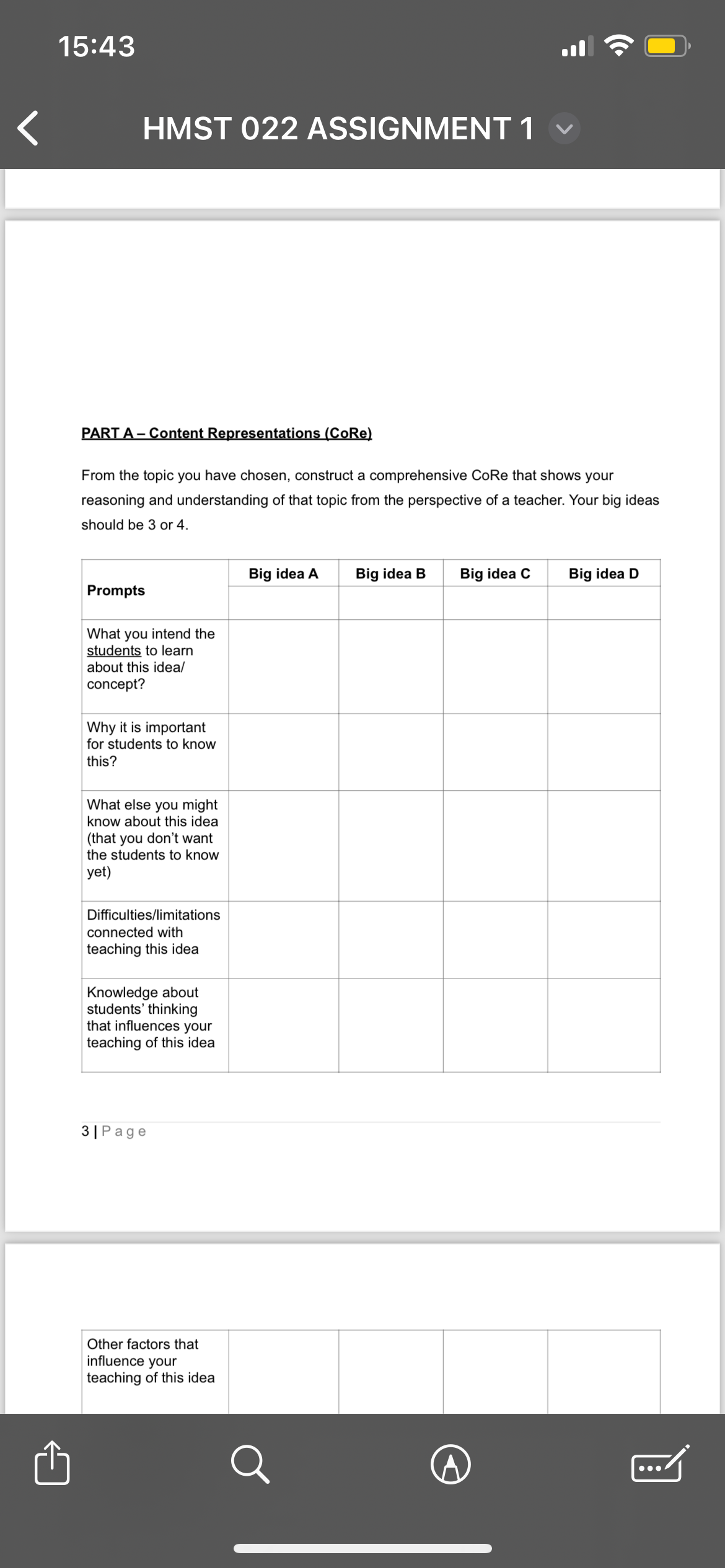Solved 15:43 ﻿HMST 022 ﻿ASSIGNMENT 1 ﻿PART A - ﻿Content | Chegg.com