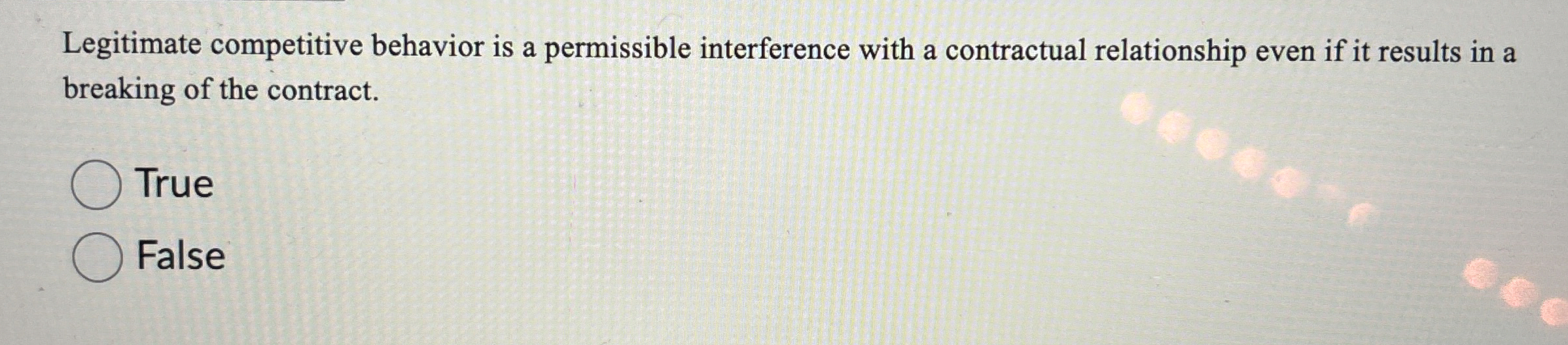 Solved Legitimate competitive behavior is a permissible | Chegg.com