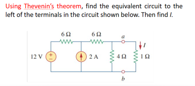 Solved Using Thevenin's theorem, find the equivalent circuit | Chegg.com