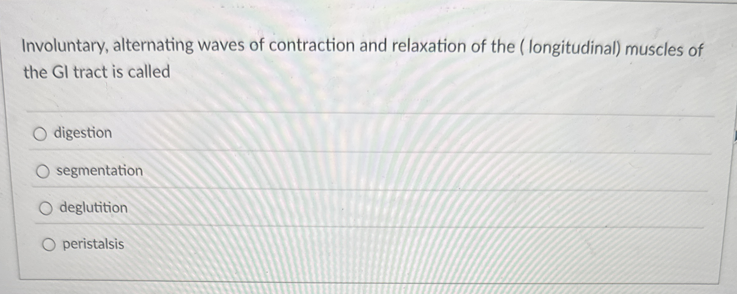Solved Involuntary, alternating waves of contraction and | Chegg.com
