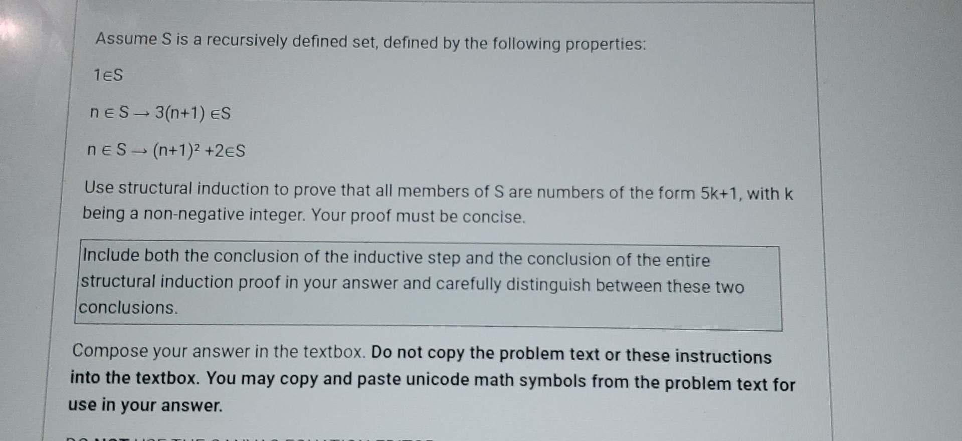Solved Assume S is a recursively defined set, defined by | Chegg.com Solved Assume S is a recursively defined set, defined by | Chegg.com