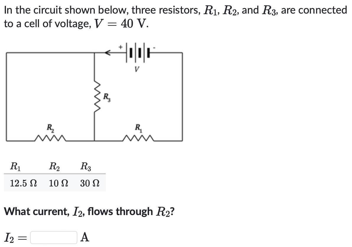 Solved In the circuit shown below, three resistors, R1,R2, | Chegg.com