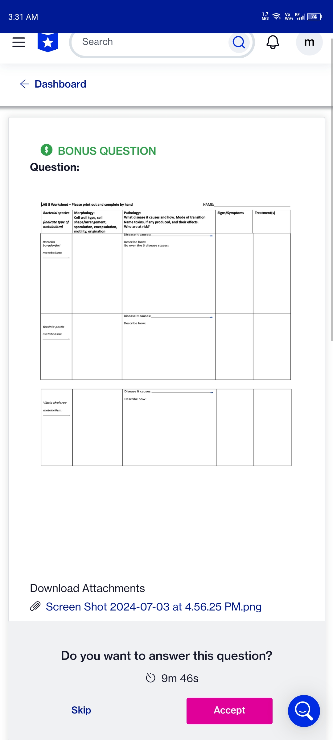 Solved ($) ﻿BONUS QUESTION Question: Download Attachments | Chegg.com