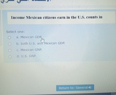 Solved Income Mexican citizens earn in the U.S. ﻿counts | Chegg.com
