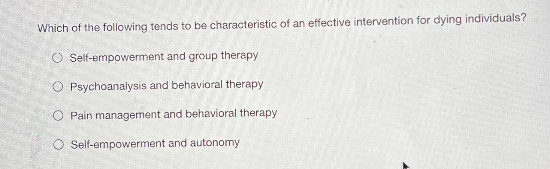 Solved Which of the following tends to be characteristic of | Chegg.com