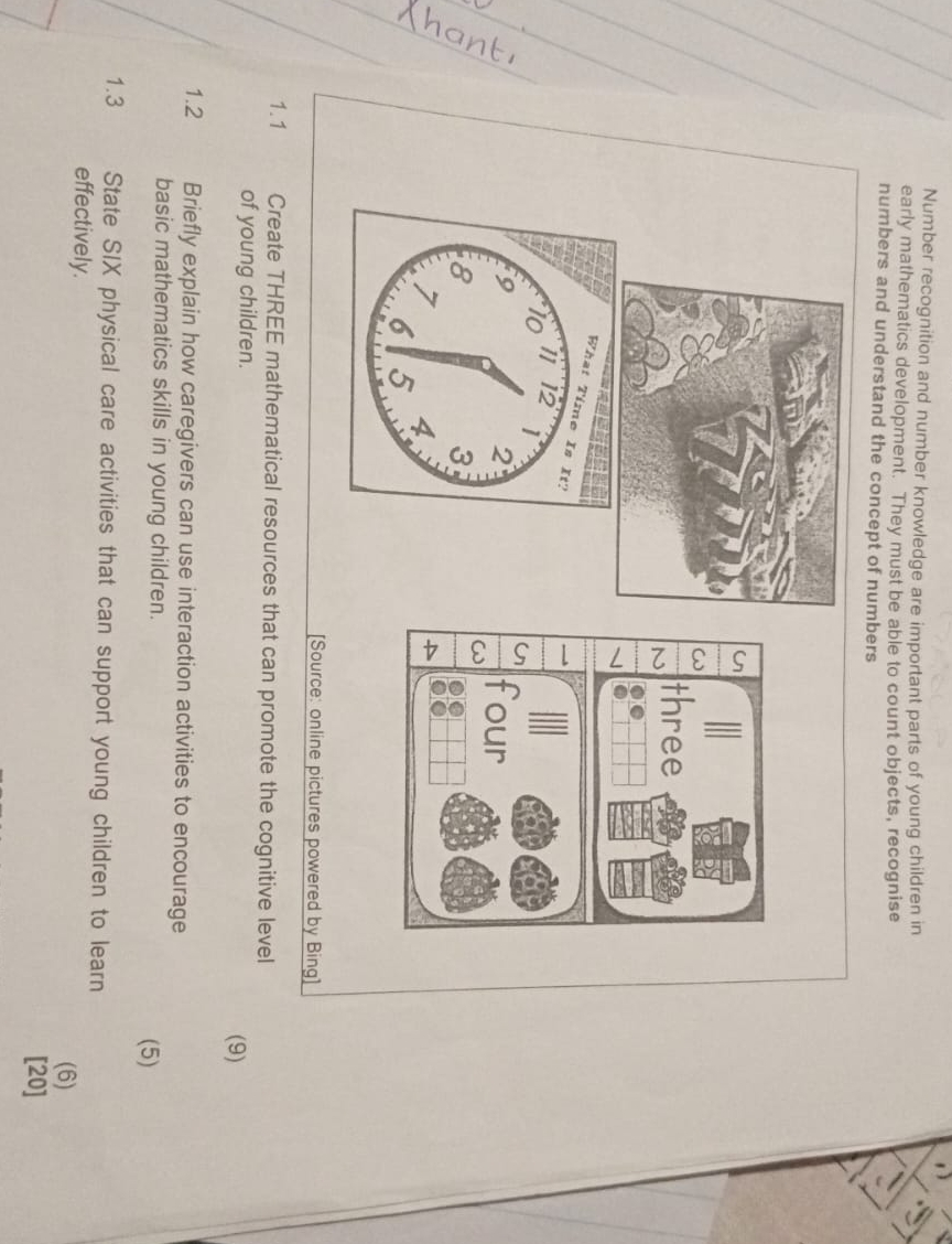 Solved Number recognition and number knowledge are important | Chegg.com