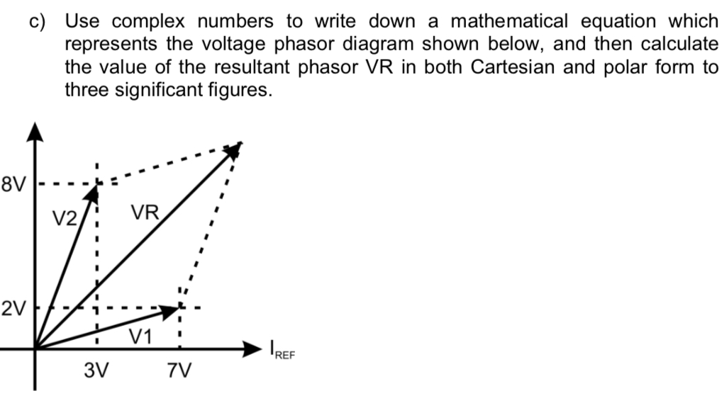 Solved c) ﻿Use complex numbers to write down a mathematical | Chegg.com