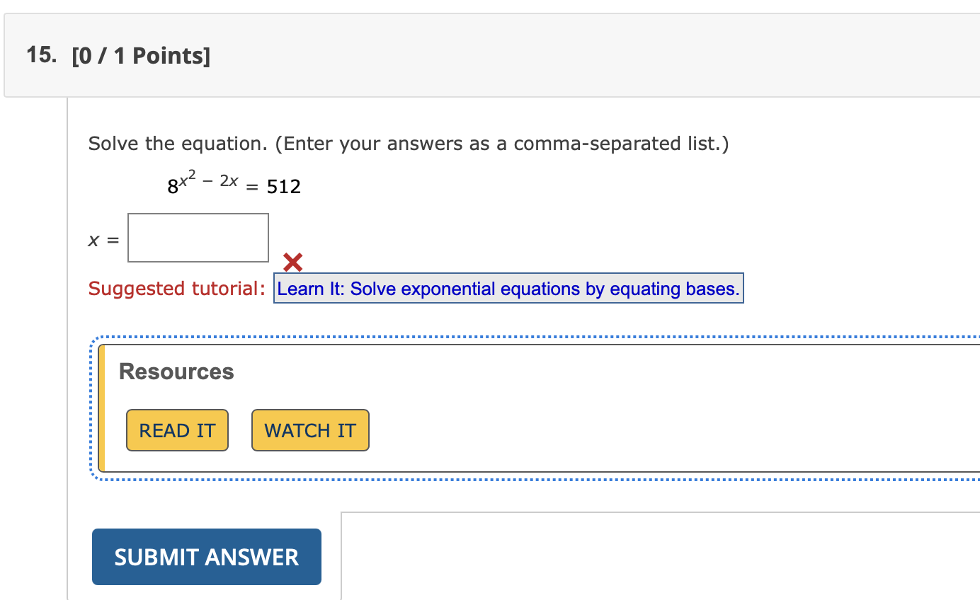 Solved code class="asciimath">[ 0 ()/() 1 ﻿Points] ﻿Solve | Chegg.com