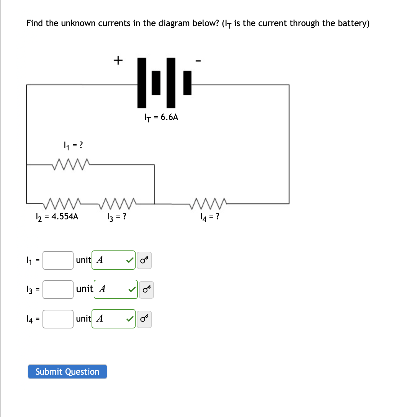 Solved Find the unknown currents in the diagram below? is | Chegg.com