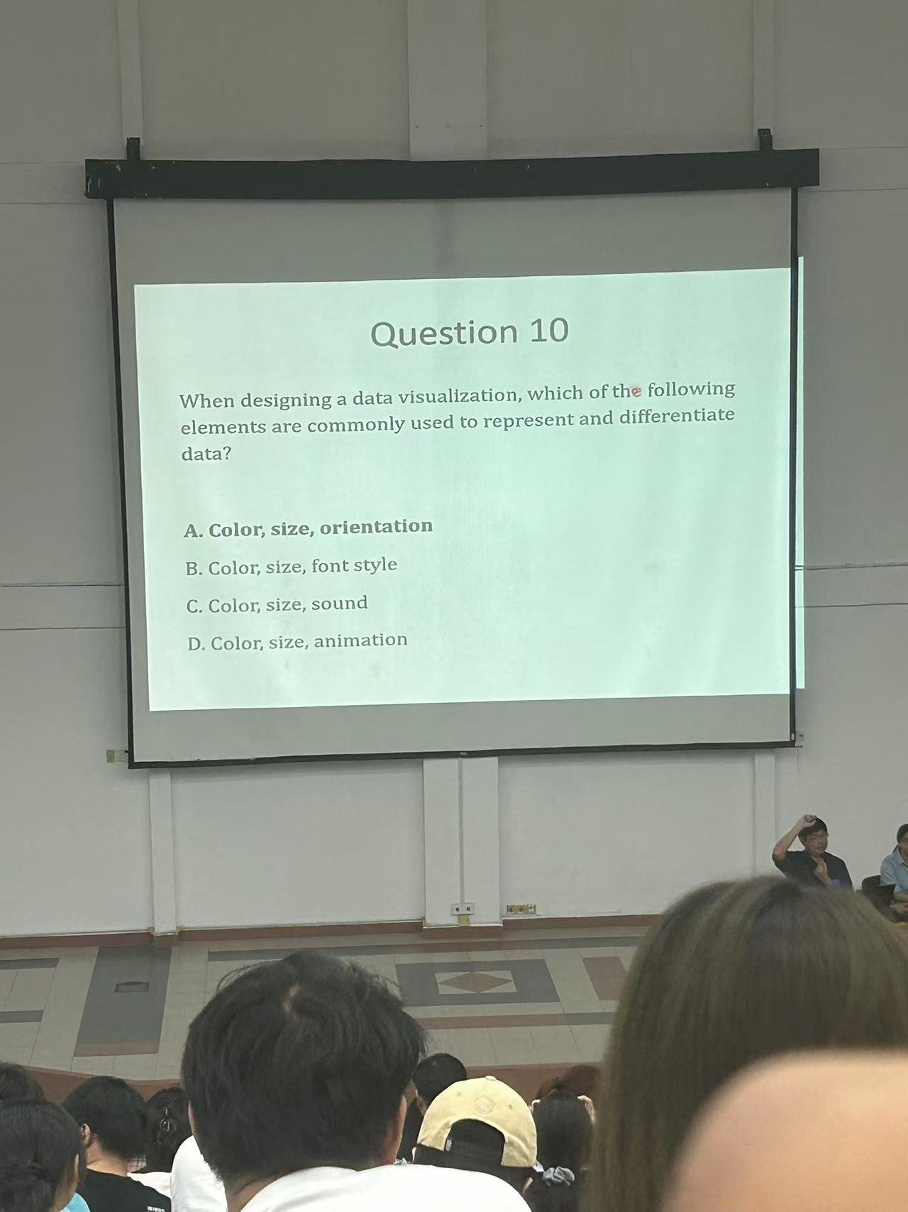 Solved Question 10 ﻿When designing a data visualization, | Chegg.com