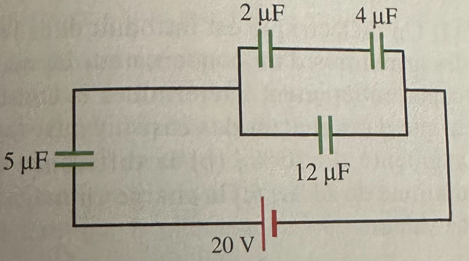 Solved The capacitor combination shown in the figure below | Chegg.com