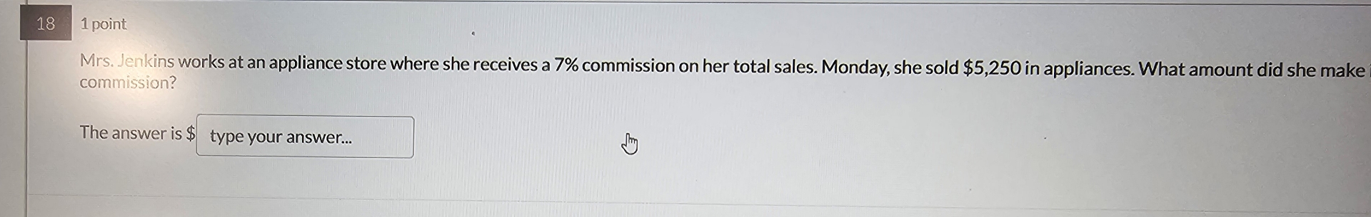 Solved 181 ﻿pointMrs. ﻿Jenkins works at an appliance store | Chegg.com