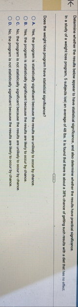 Solved Determine whether the results below appear to have | Chegg.com