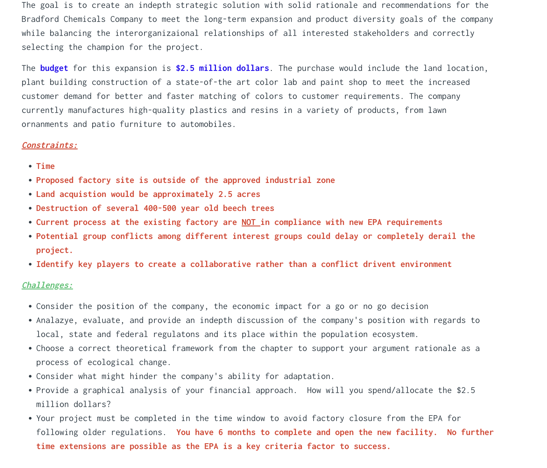 Solved The goal is to create an indepth strategic solution | Chegg.com