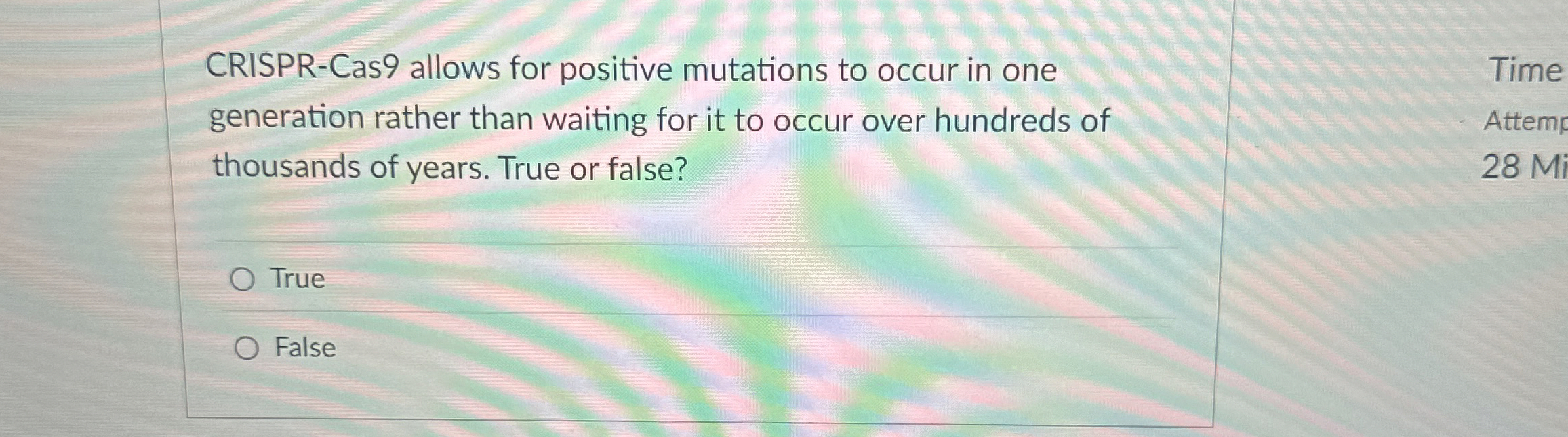 Solved CRISPR-Cas9 ﻿allows for positive mutations to occur | Chegg.com