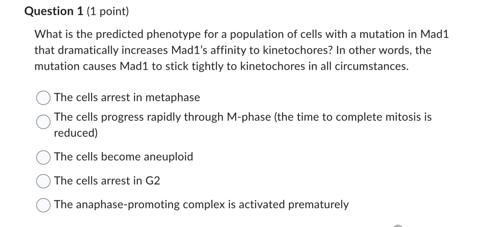 Solved Question 1 (1 ﻿point) ﻿What is the predicted | Chegg.com