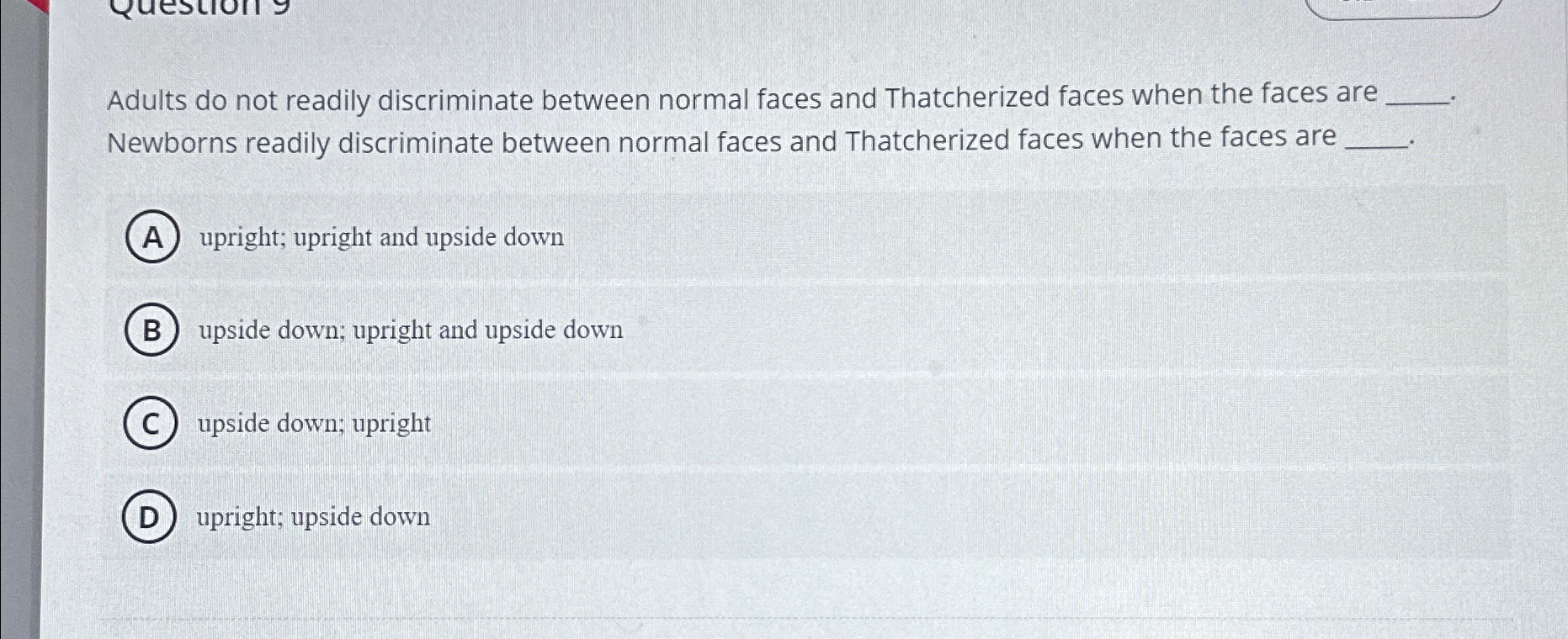 Solved Adults do not readily discriminate between normal | Chegg.com
