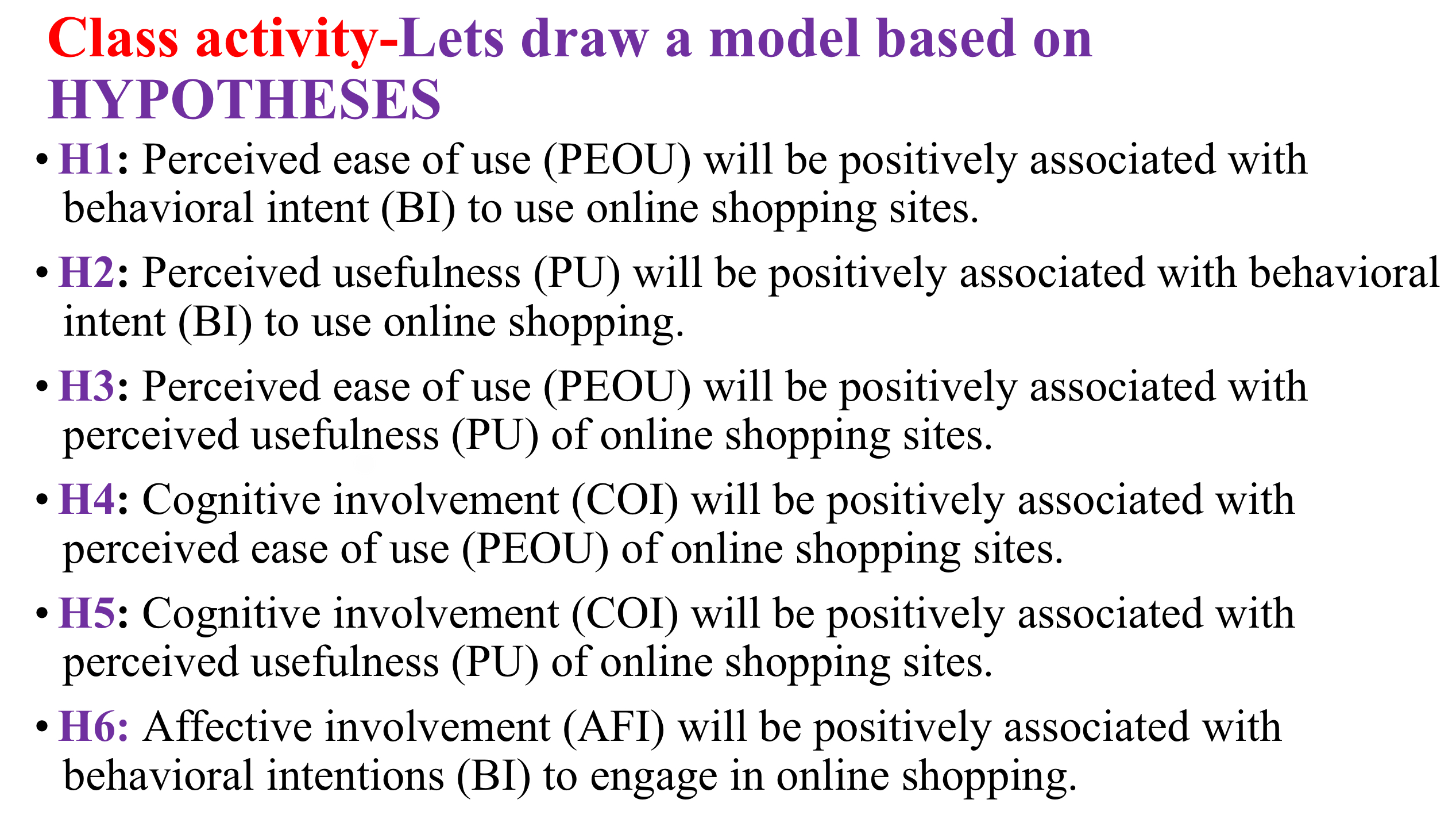 Solved Class activity-Lets draw a model based | Chegg.com