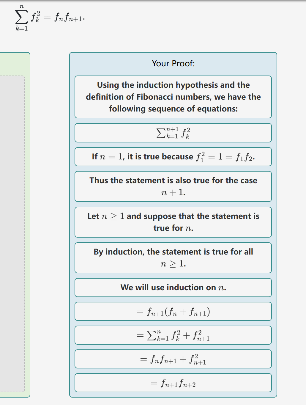 Solved code class="asciimath">\sum_(k=1)^n | Chegg.com
