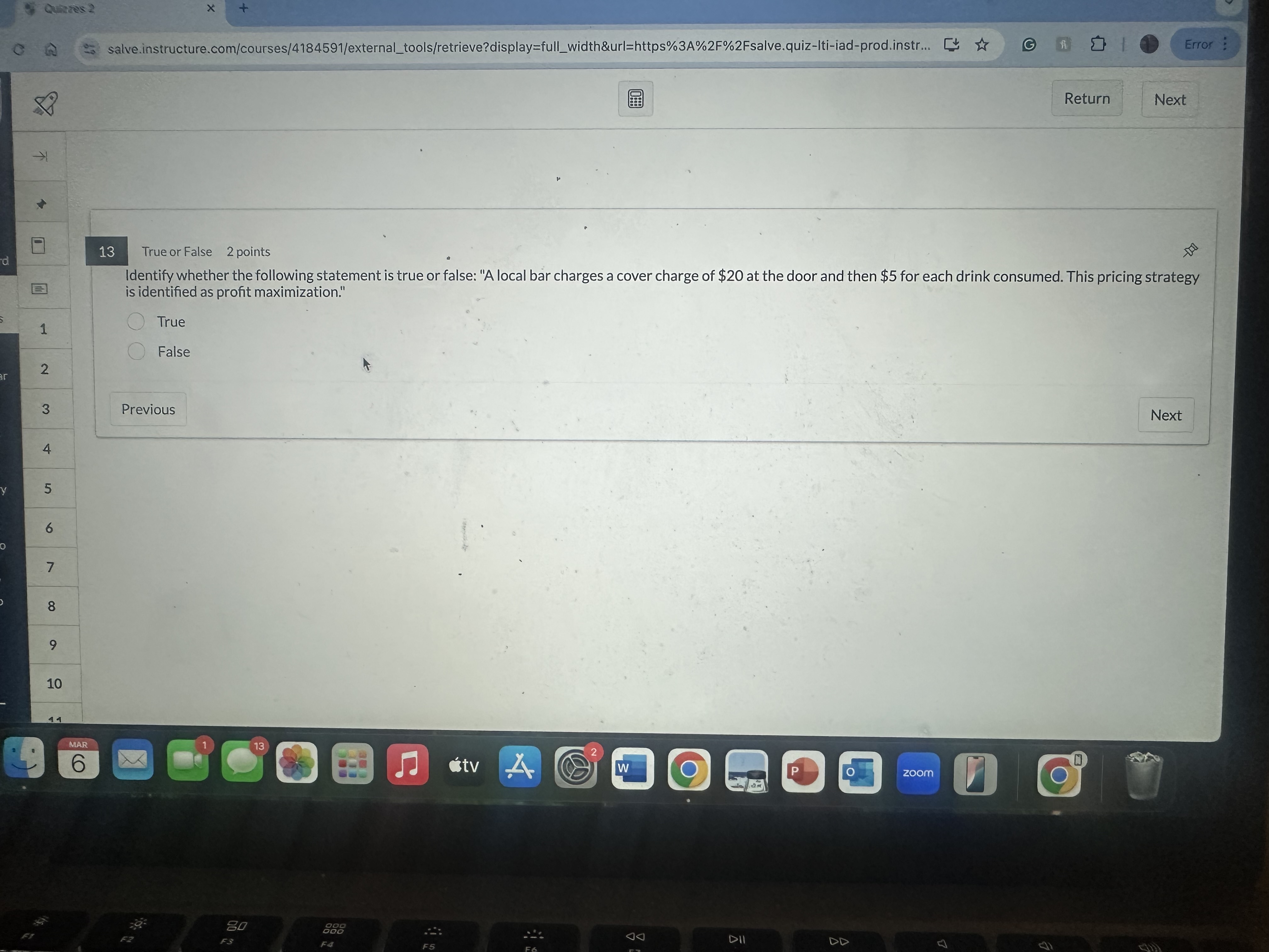 Solved Identify whether the following statement is true or | Chegg.com