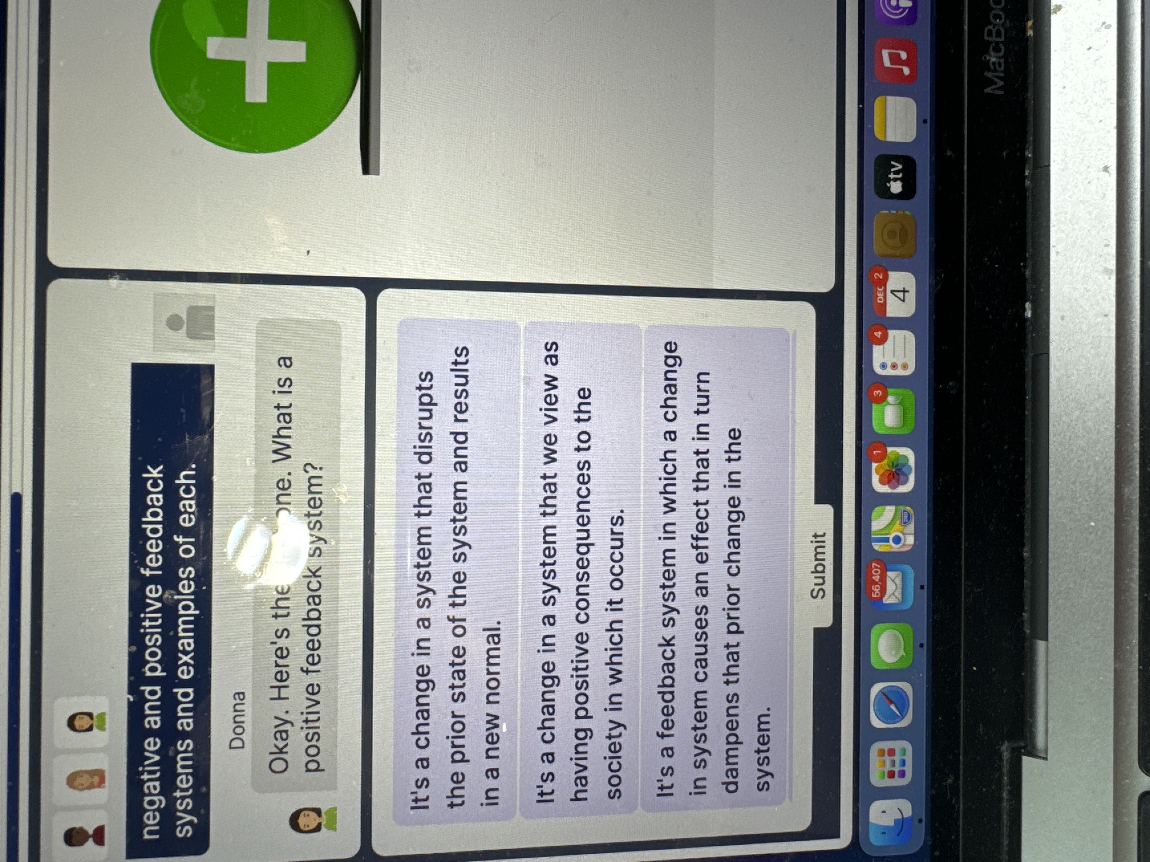 Solved negative and positive feedback systems and examples | Chegg.com