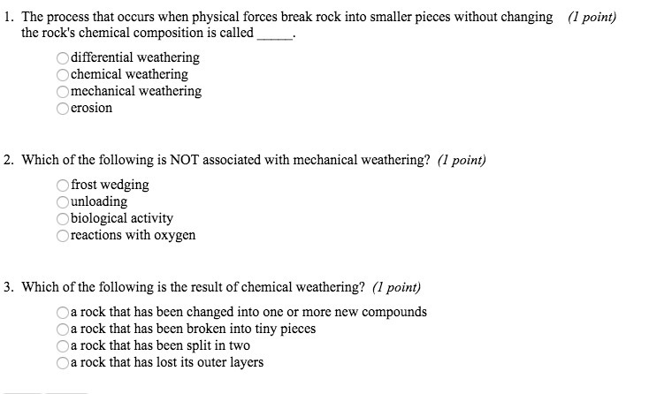 Solved The process that occurs when physical forces break | Chegg.com