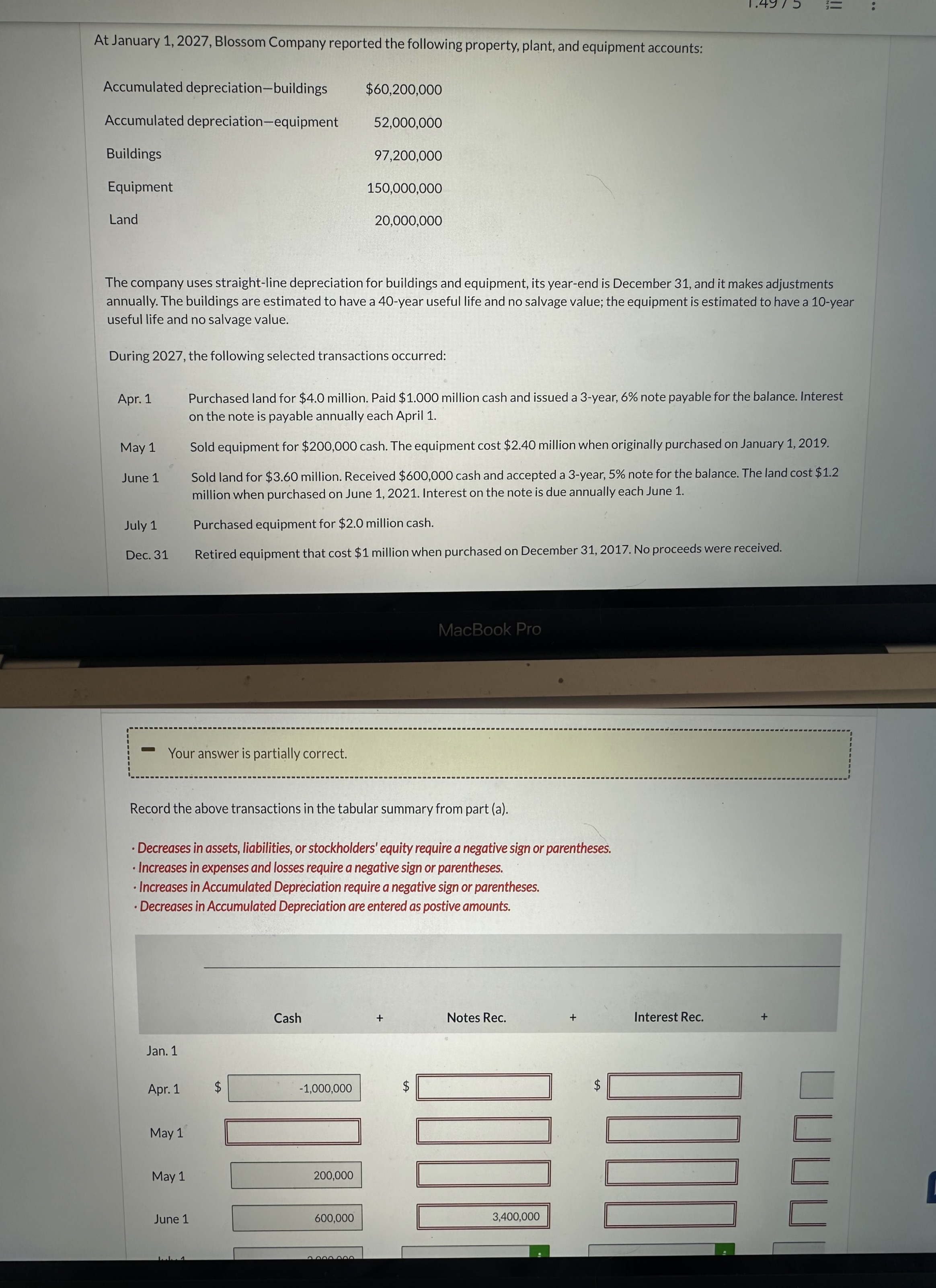 Record the above transactions in the tabular summary | Chegg.com