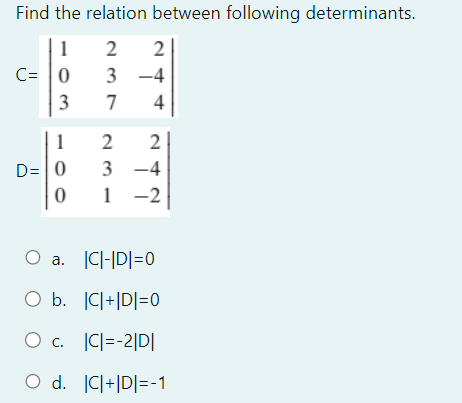 Solved Find the relation between following | Chegg.com
