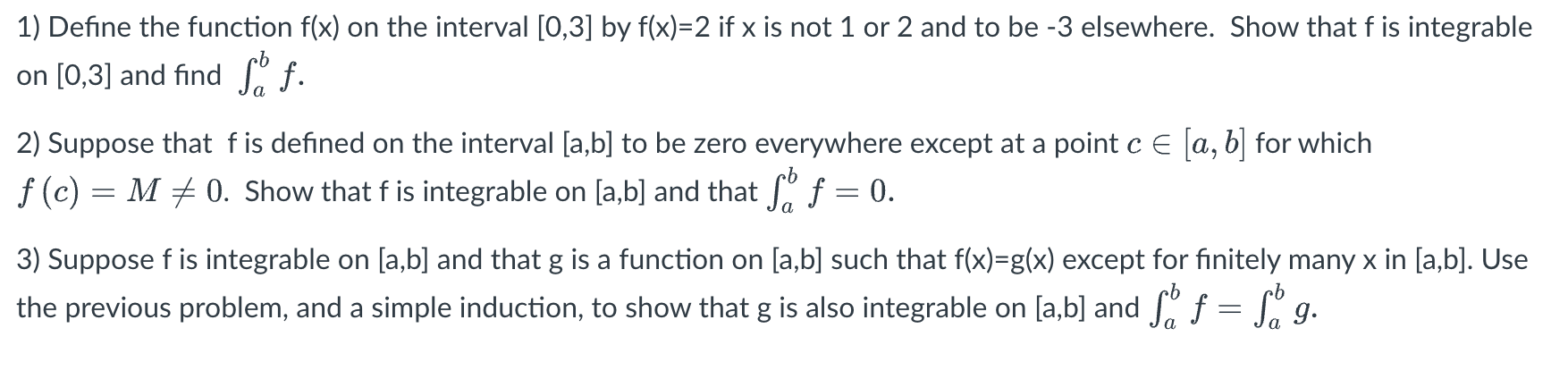 Solved Answer using Darboux integrals and Darboux sums and | Chegg.com