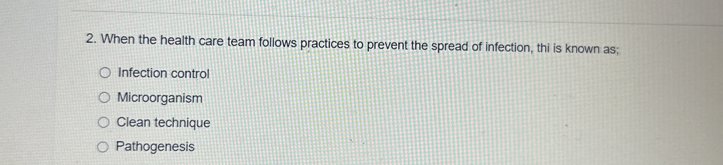 Solved When the health care team follows practices to | Chegg.com