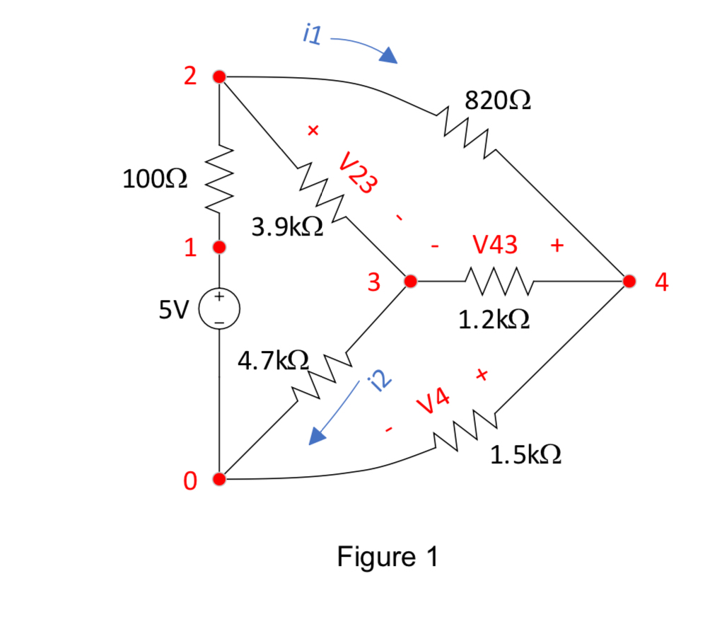 Solved Calculate V23, ﻿V43, ﻿V4, ﻿i1 ﻿and i2 ﻿as illustrated | Chegg.com