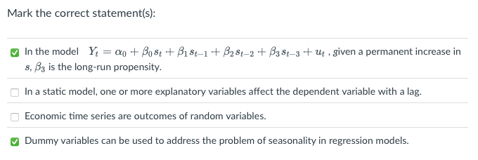 Solved code class="asciimath">Mark the correct statement(s): | Chegg.com
