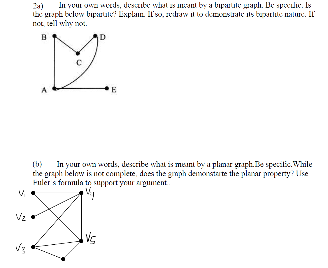(b) ﻿In your own words, describe what is meant by a | Chegg.com