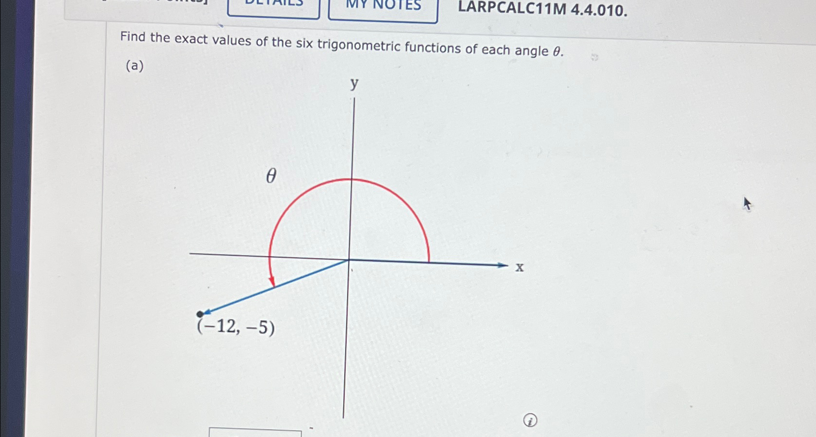 Solved Find The Exact Values Of The Six Trigonometric