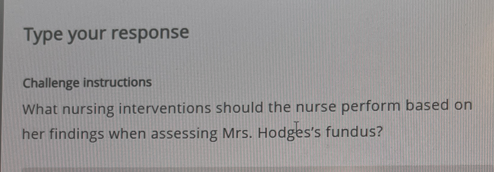 Solved Type your response Challenge instructions What | Chegg.com