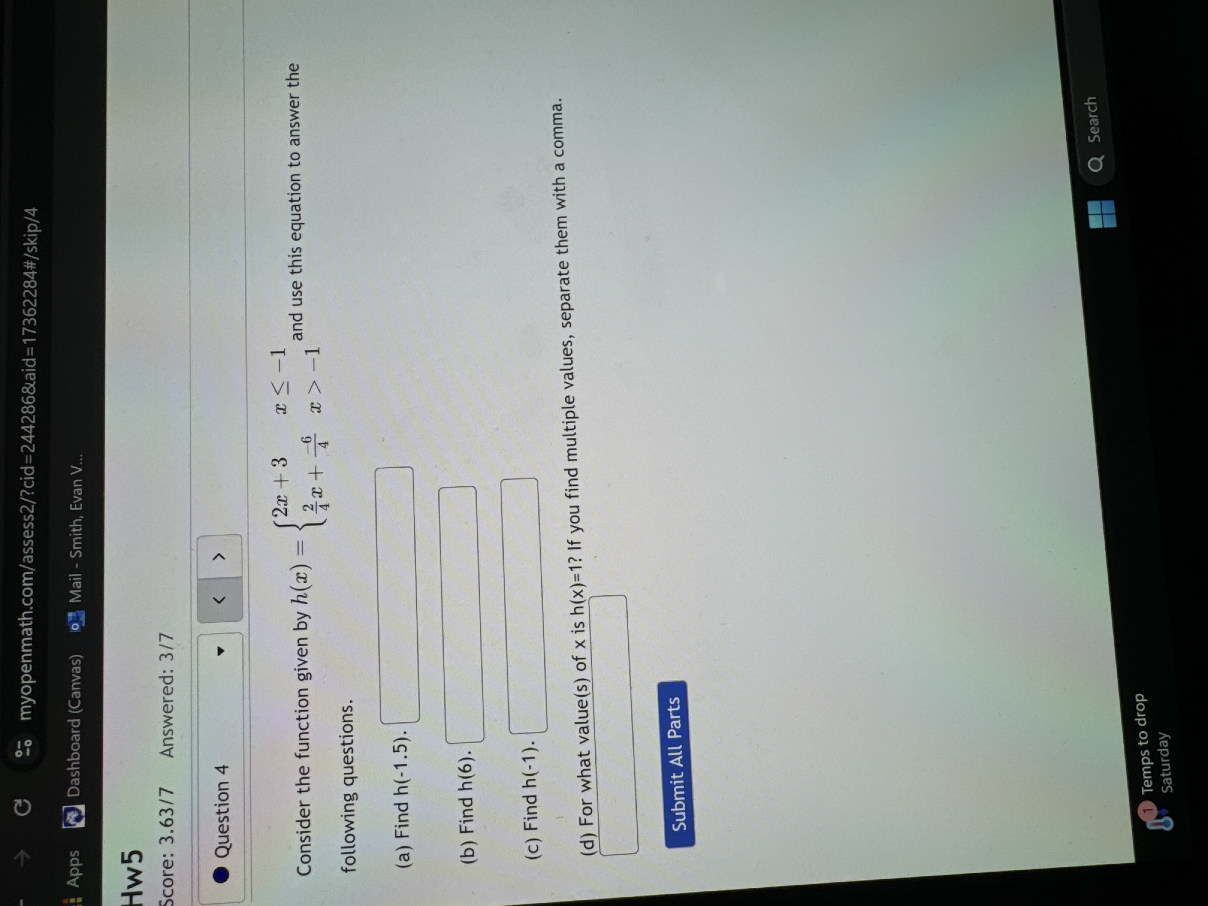 Solved Consider the function given by | Chegg.com