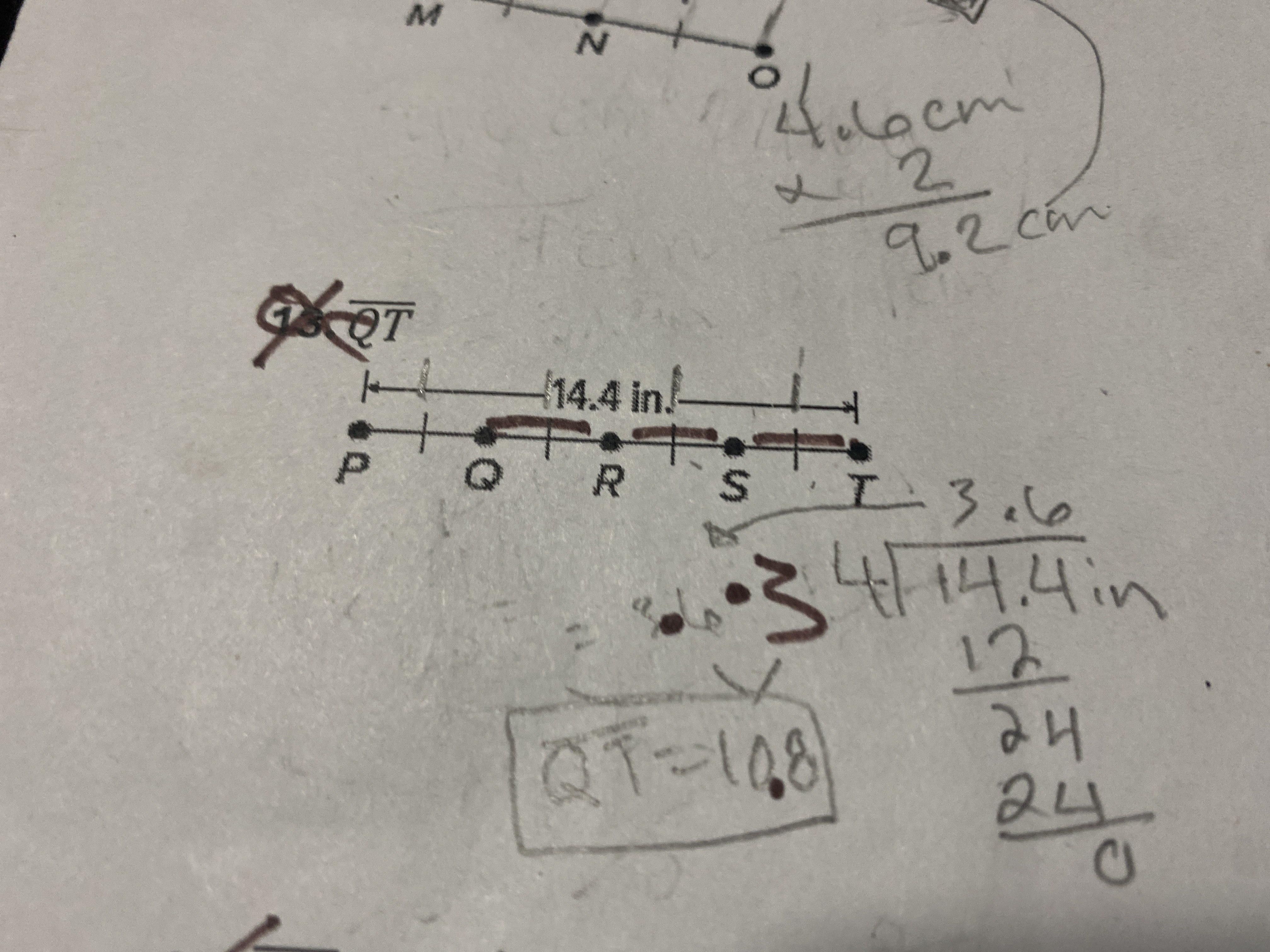 Solved code class="asciimath">4.6cm (\times 2)/(9.2(cm)) | Chegg.com