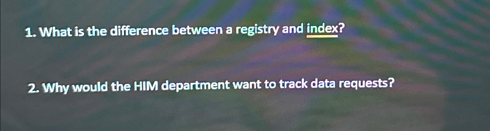 Solved What is the difference between a registry and | Chegg.com